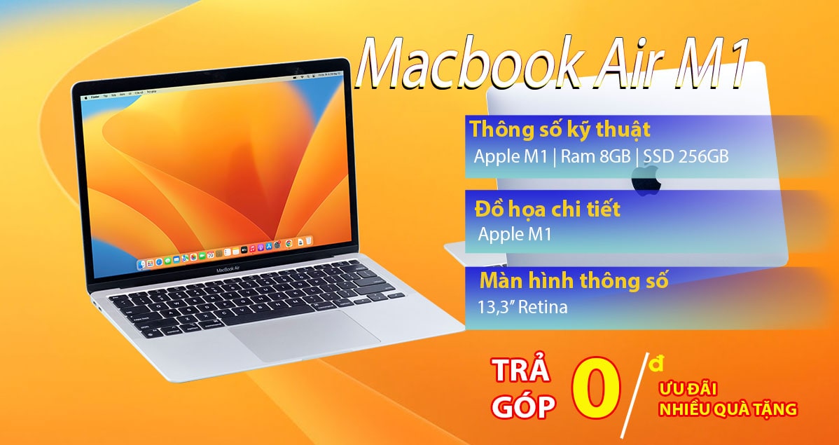 Macbook Air M1 Silver Ram 8GB SSD 256GB 13.3'' Retina