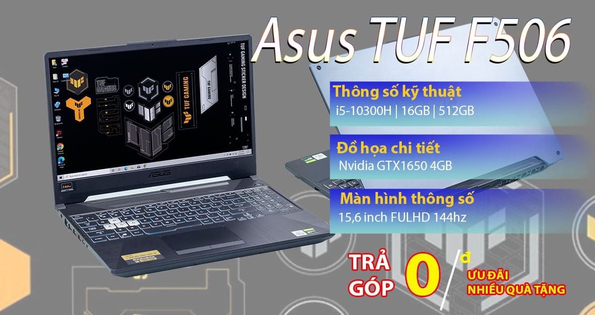 Asus TUF FX506L i5-10300H 16GB 512GB 15,6'' FHD , GTX1650