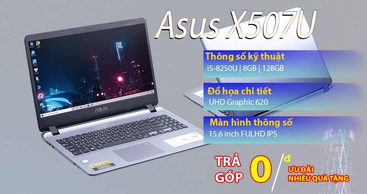 Asus Vivobook X507U i5-8250U 8GB 128GB 15,6"