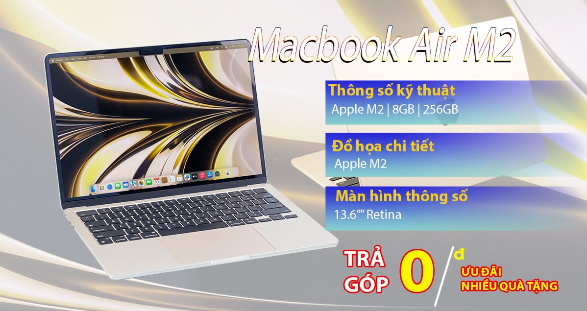 MacBook Air M2 Apple M2, 8GB, 256GB, 13,6"
